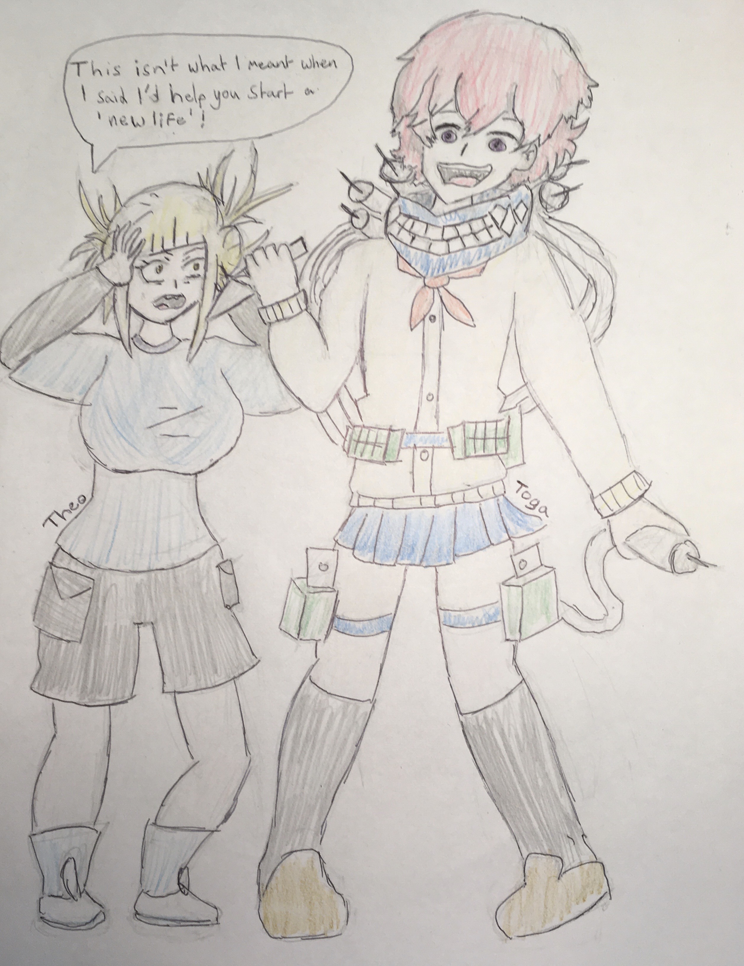 Theo Liams X Himiko Toga Body Swap By Jadespecter On Deviantart