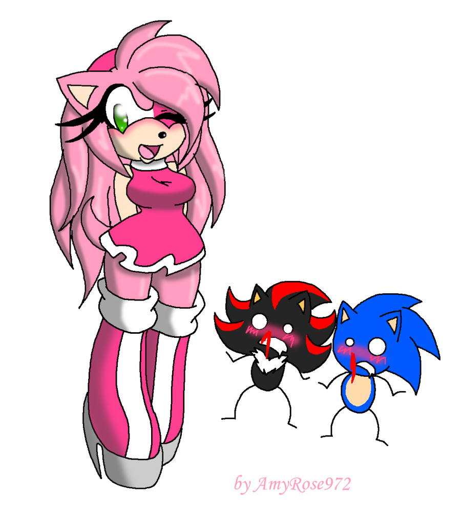Sexy Amy Rose By Laurypinky972 On Deviantart