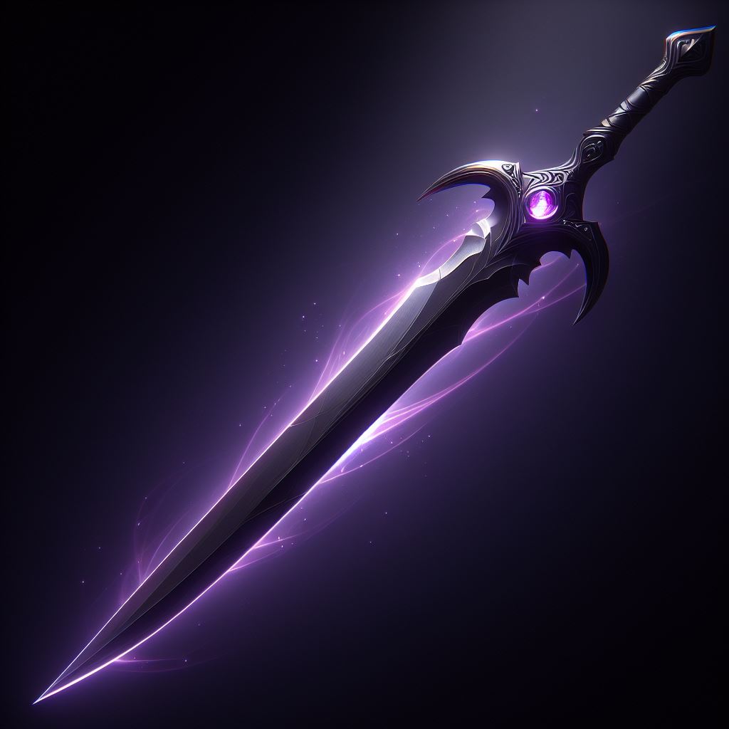 Purple Auraed Sword By Kevsrandomaiart On Deviantart