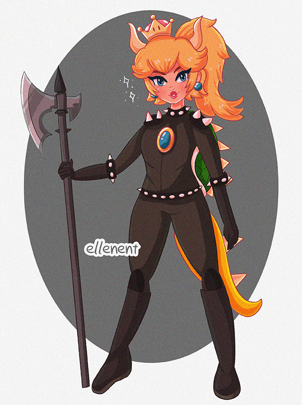Mario Movie Bowsette By Ellenent On Deviantart