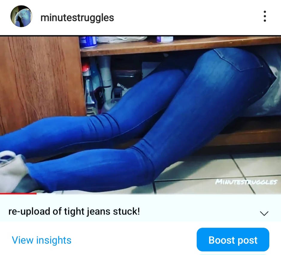 Tight Jeans Stuck Video On Patreon By Minutestrugglesog On Deviantart