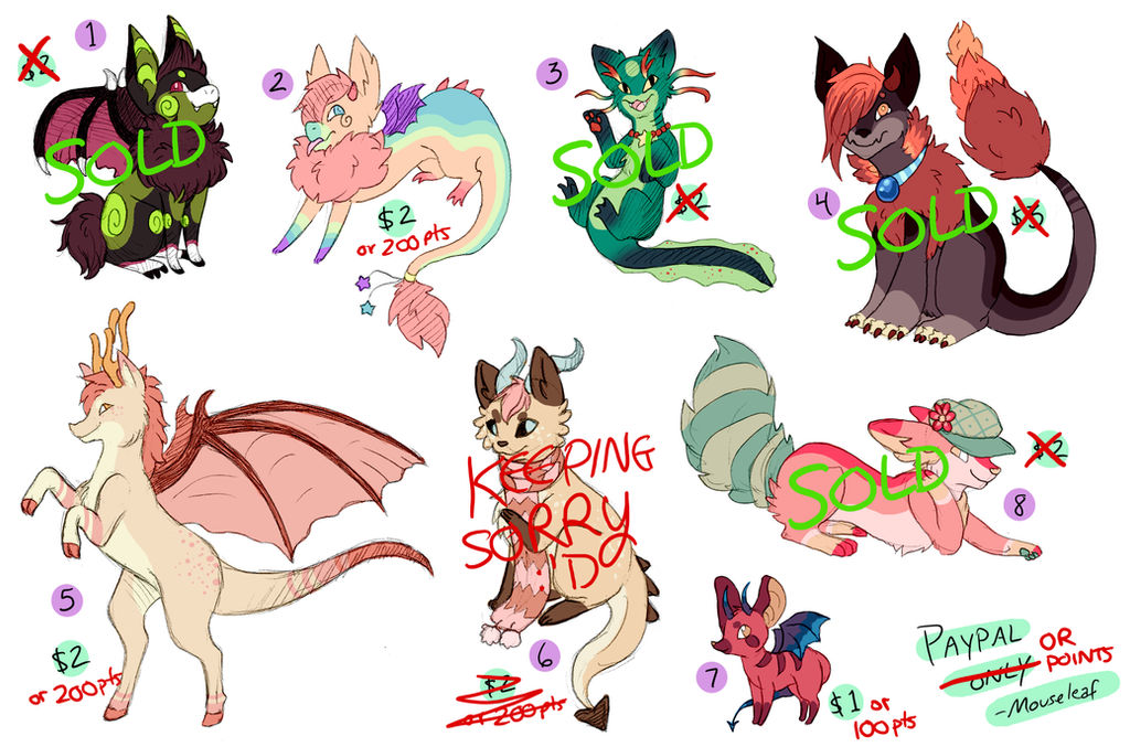 Creature Adopts- CLOSED by Mouseleaf on DeviantArt Creature Adopts- CLOSED by Mouseleaf on DeviantArt