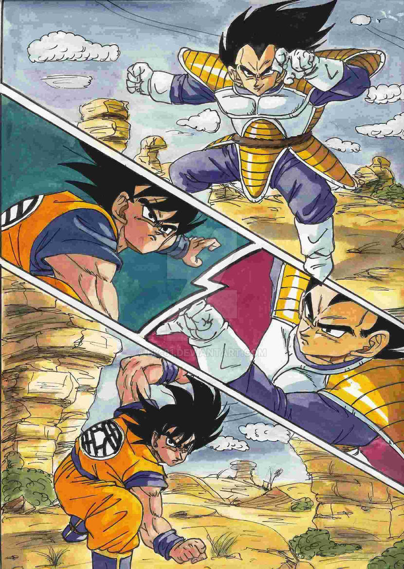 Goku Vs Vegeta 1 By Bk 81 On Deviantart