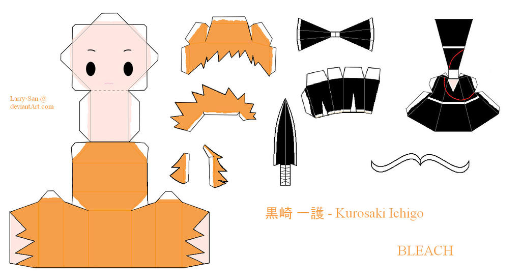 BLEACH PaperCraft - Ichigo by Larry-San on DeviantArt BLEACH PaperCraft - Ichigo by Larry-San on DeviantArt