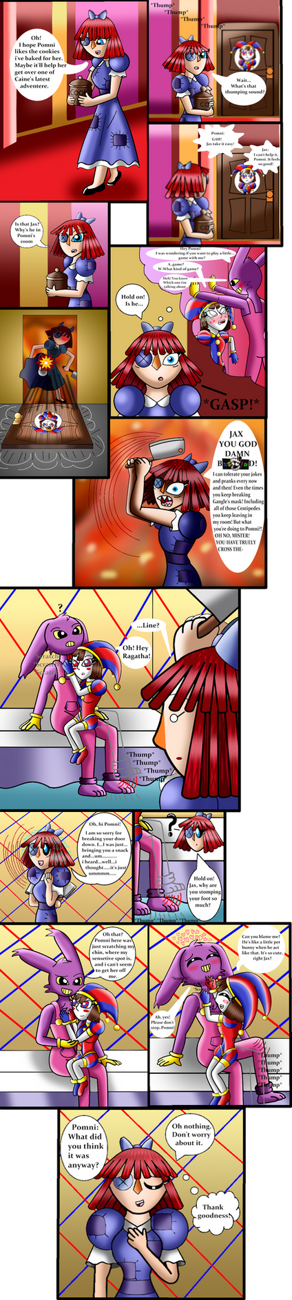 Jax X Pomni A Misunderstanding Situation Comic By Maccagemdiamond On
