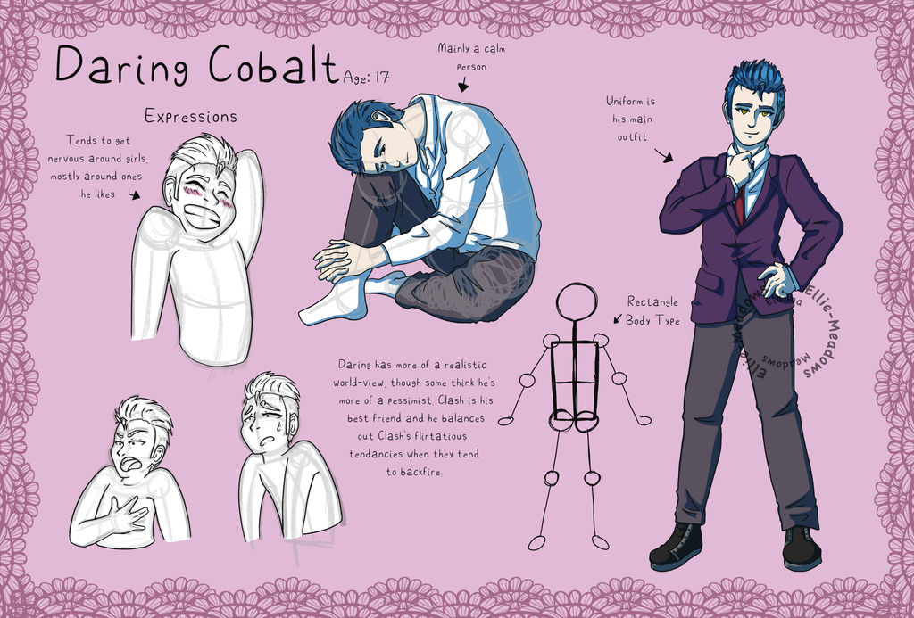 Daring Cobalt Character Sheet By Elliedrawstuffs On Deviantart