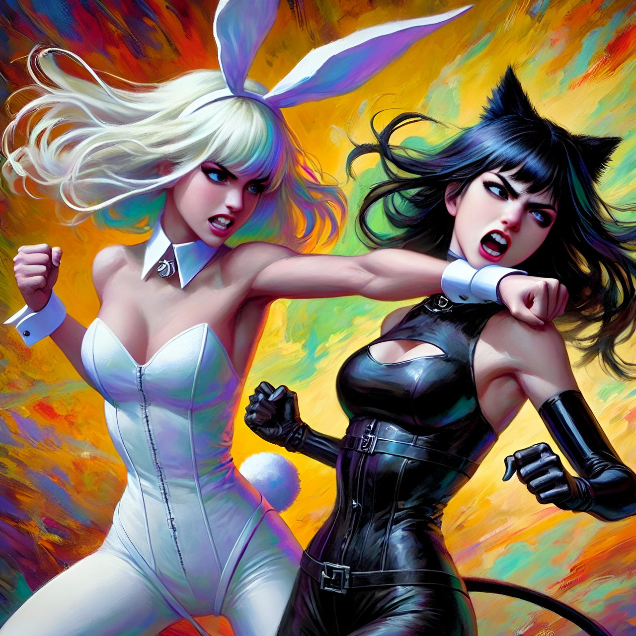 Costume Catfight By Pearoc1978 On Deviantart
