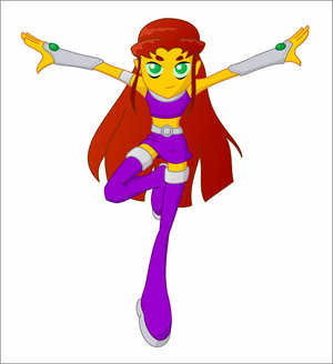 Starfire Color by JloChoap by teentitans on DeviantArt