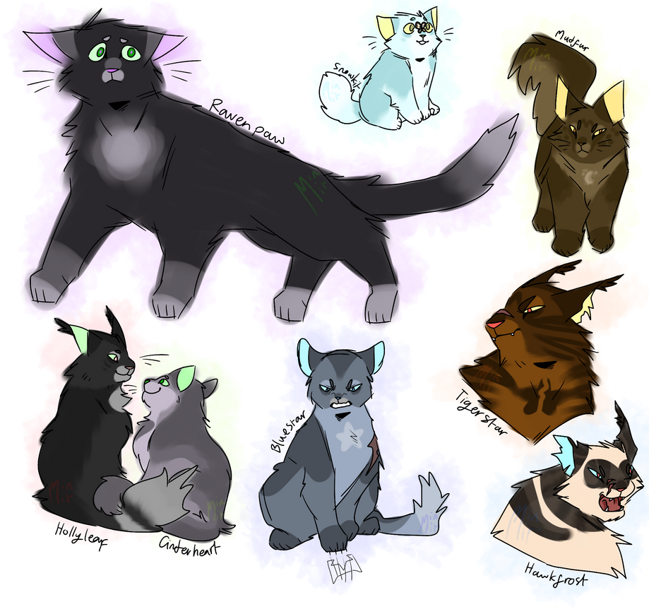 ThunderClan+RiverClan murder kitties by Minmit on DeviantArt ThunderClan+RiverClan murder kitties by Minmit on DeviantArt