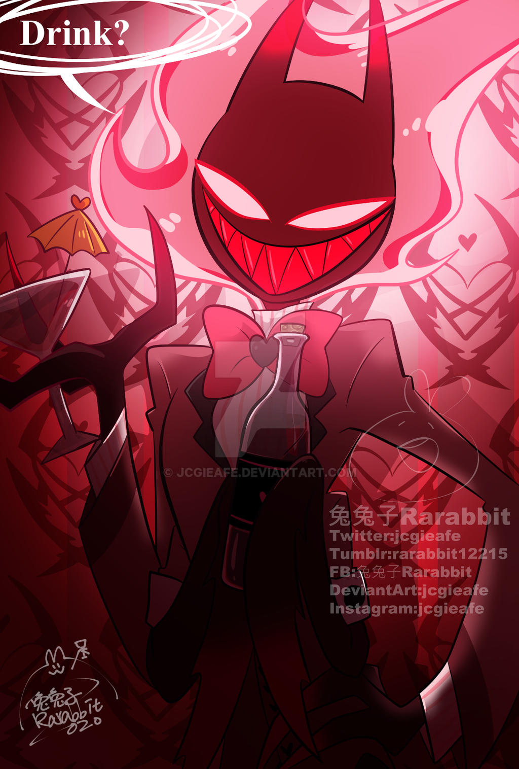 Hazbin Hotel OC :Drink? by jcgieafe on DeviantArt Hazbin Hotel OC :Drink? by jcgieafe on DeviantArt