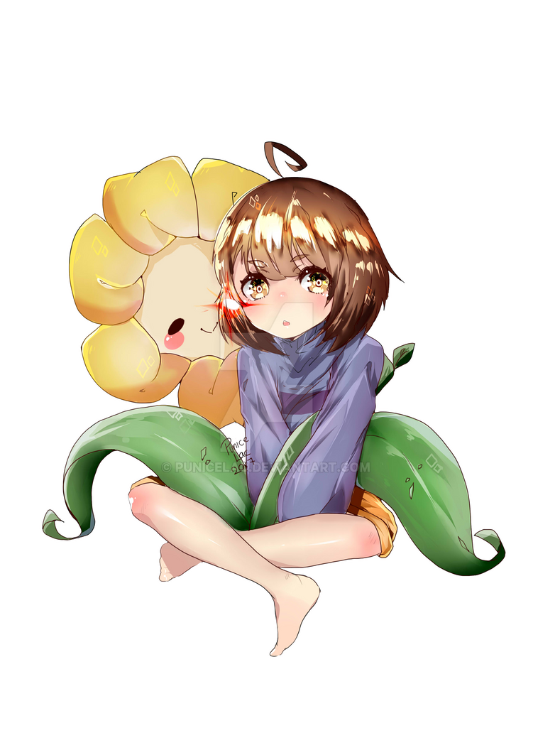Frisk And Flowey By Punicelac On Deviantart