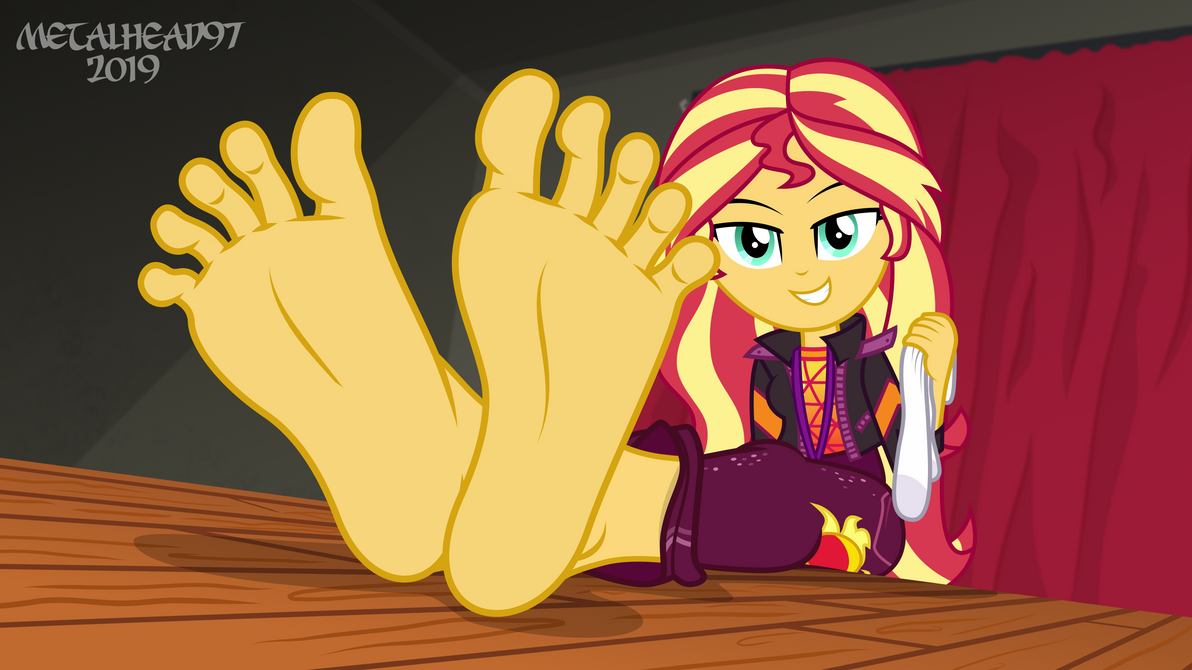 Sunset Shimmer Barefoot By Metalhead97 By Metalhead97trx On Deviantart