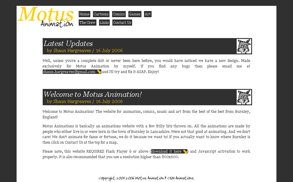 Motus Animation Website by robomilk on DeviantArt