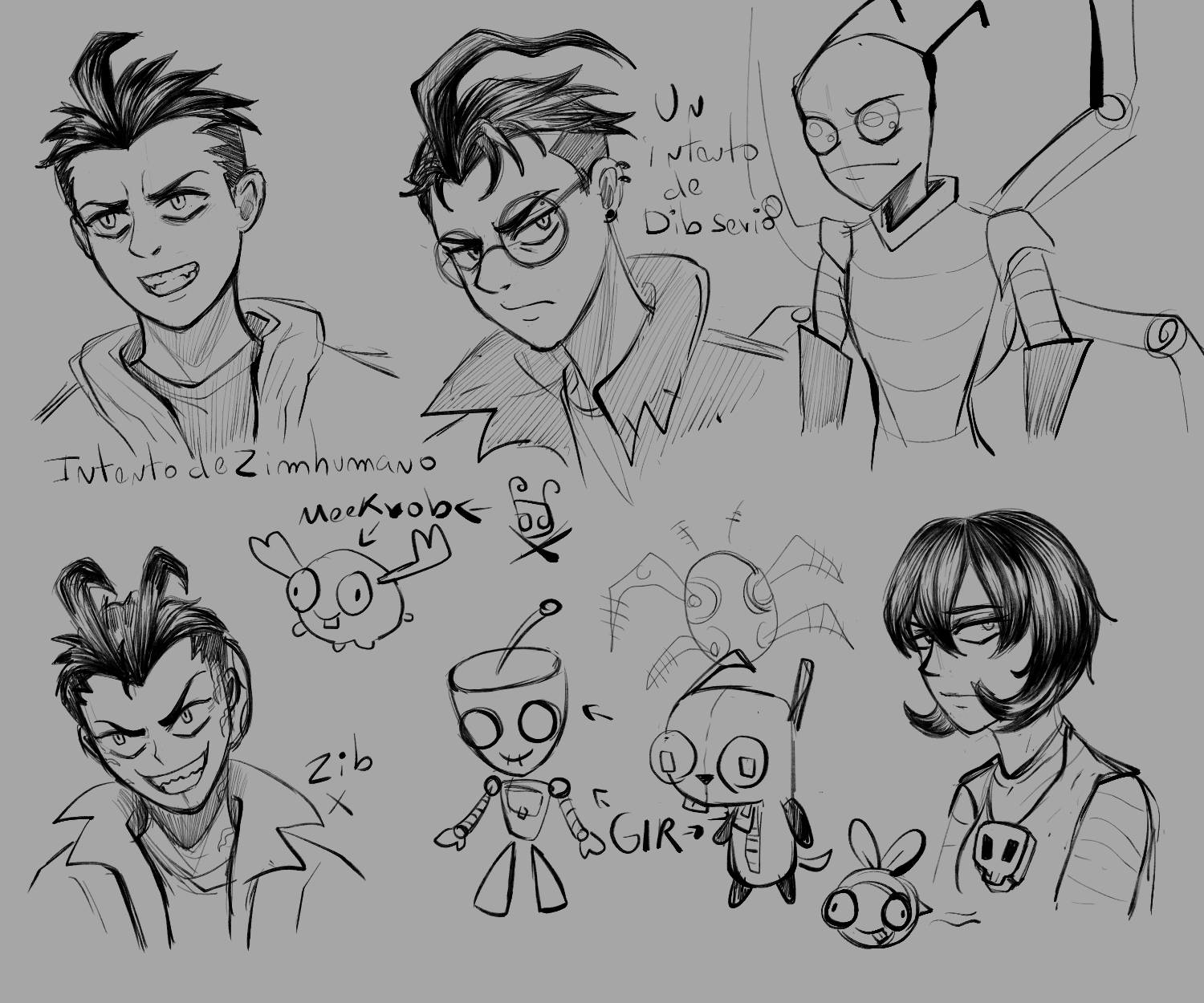 Stream doodles - invader zim by thashipdump on DeviantArt Stream doodles - invader zim by thashipdump on DeviantArt