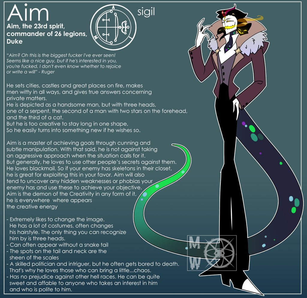 Helluva Boss Oc Aim By Tenebris Caeli On Deviantart