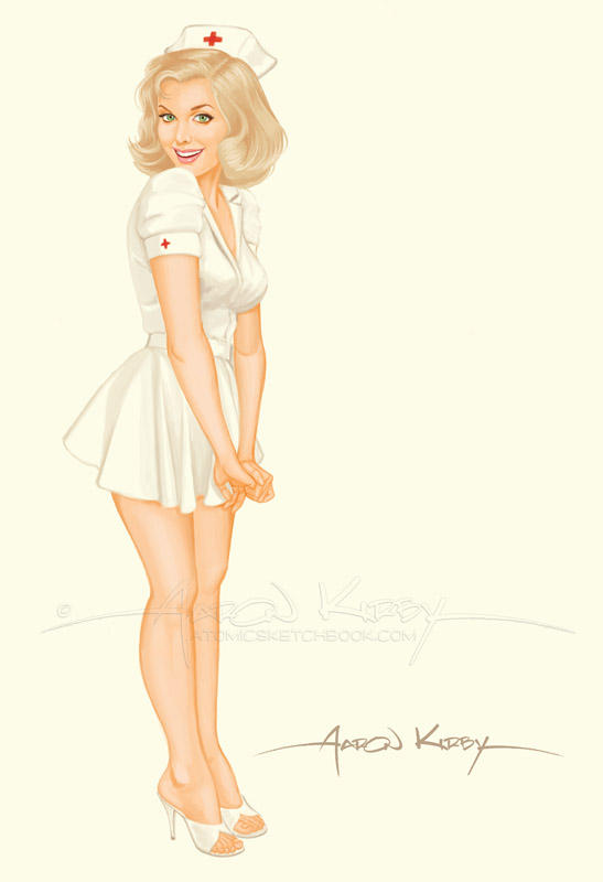 Happy Nurse Pin Up By Atomickirby On Deviantart