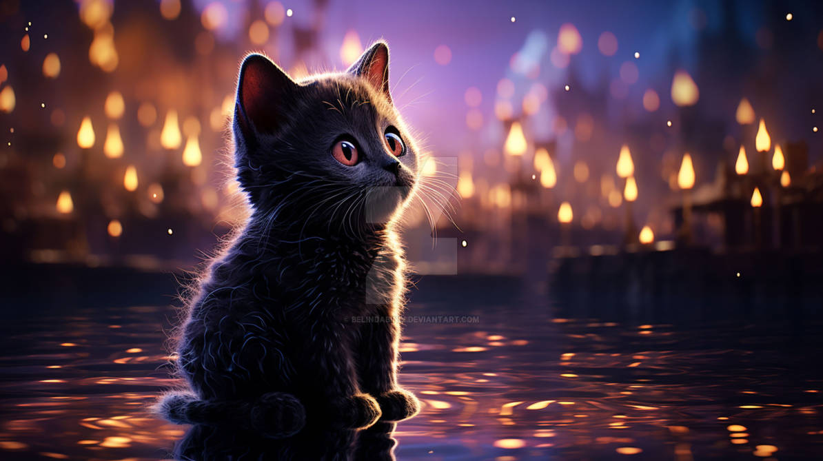 Cute Cat Wallpaper By Belindabindi On Deviantart