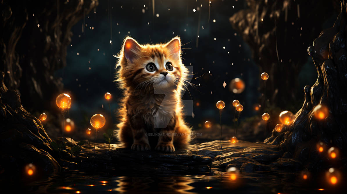 Cute Cat Wallpaper By Belindabindi On Deviantart