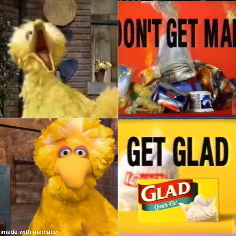 Big Bird Glad Meme By Nosuchluckhater1994 On Deviantart
