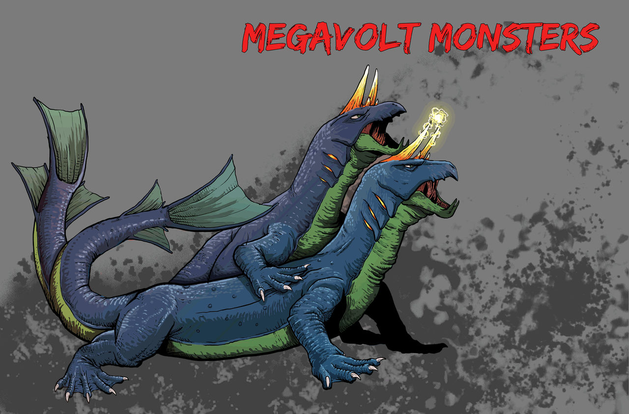 Megavolt Monsters Redesign By Erroseart On Deviantart