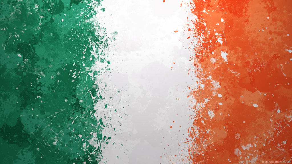 Irish Flag Wallpaper Grungy Splatter By Garyckarntzen On Deviantart
