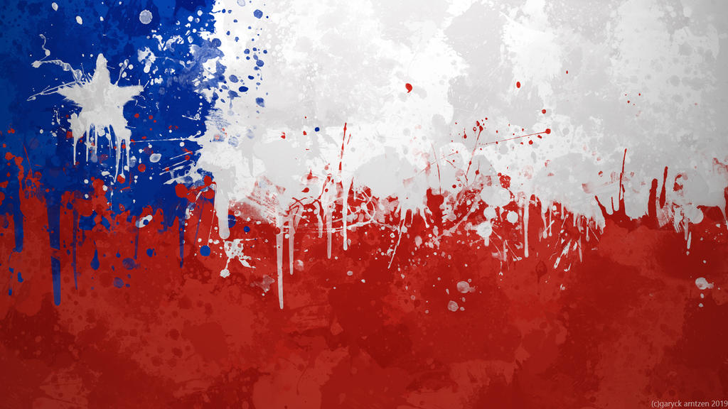 Chile Flag Wallpaper Grungy Splatter By Garyckarntzen On Deviantart