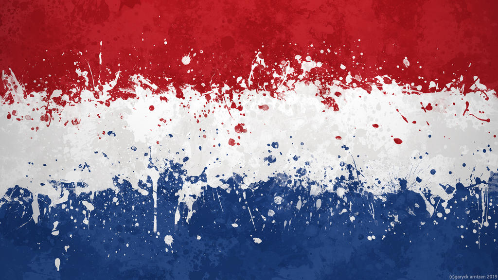 Netherlands Flag Wallpaper Grungy Splatter By Garyckarntzen On Deviantart