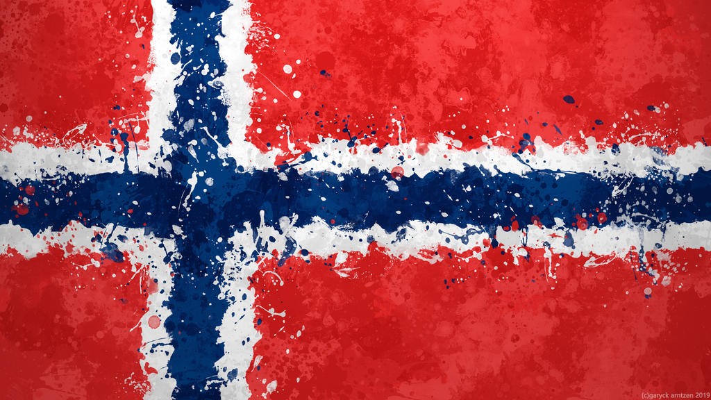 Norway Flag Wallpaper Grungy Splatter By Garyckarntzen On Deviantart