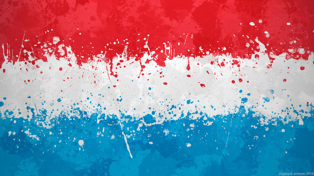 Luxembourg Flag Wallpaper Grungy Splatter By Garyckarntzen On Deviantart