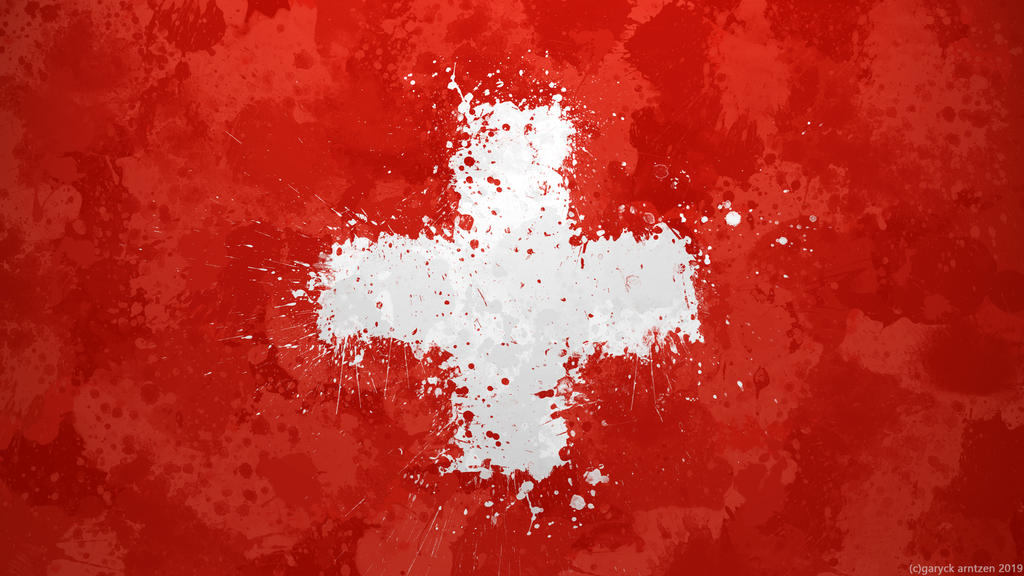 Switzerland Flag Wallpaper Grungy Splatter By Garyckarntzen On Deviantart