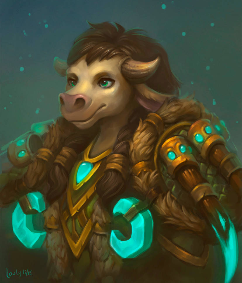 Commission Tauren Druid By Lowly Owly On Deviantart