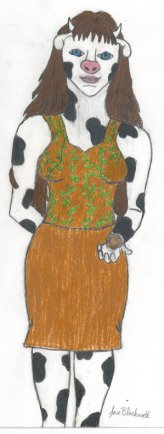 Anthro Cow by Jaysandra on DeviantArt