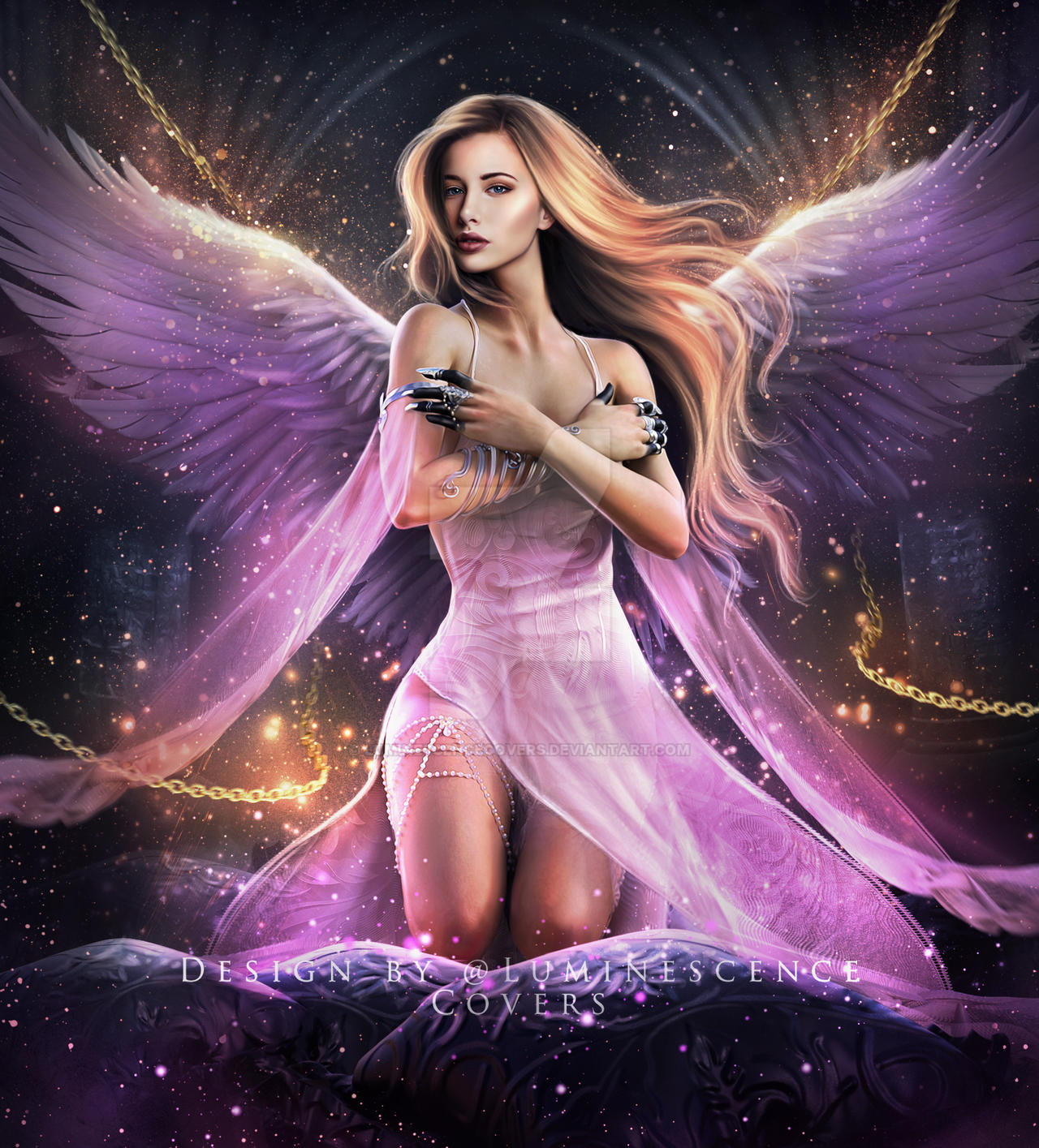Dark Fantasy Paranormal Romance Book Cover Art By Luminescencecovers