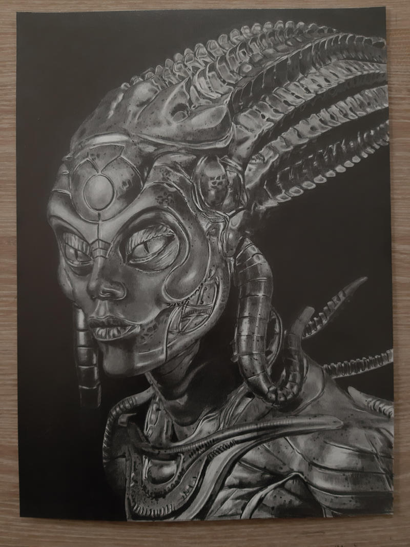 Sil Species Hr Giger By Ruifradedrawings On Deviantart