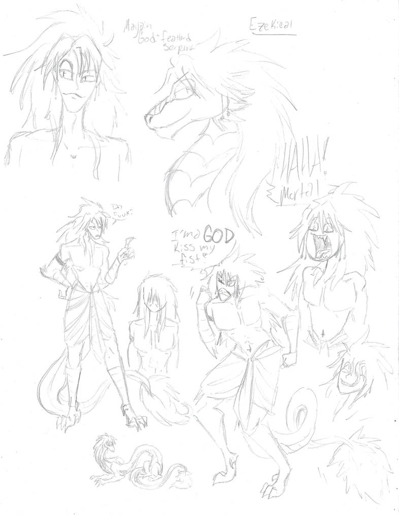 Ezekieal The Mayan Feathered Serpent God By Kixx27 On Deviantart