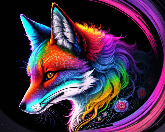Psychedelic fox by ArtemisFoxy on DeviantArt Psychedelic fox by ArtemisFoxy on DeviantArt