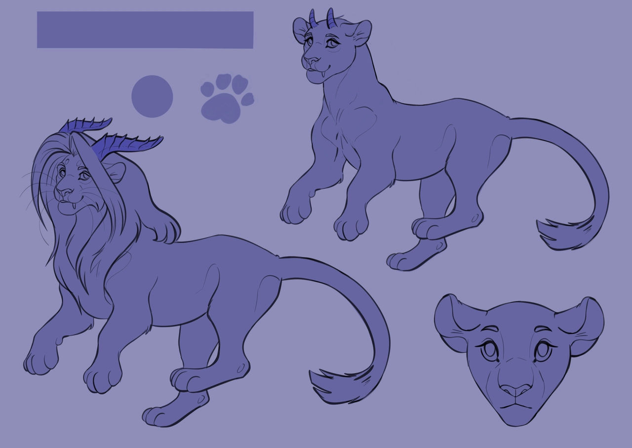 Lion And Lioness Psd Reference Base By Mysteriousharu On Deviantart