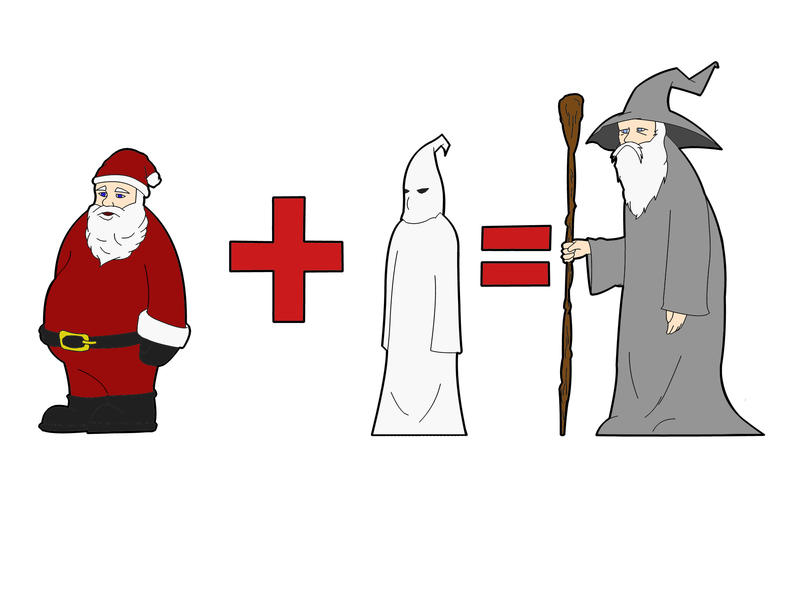 santa kkk gandalf by toto777 on DeviantArt