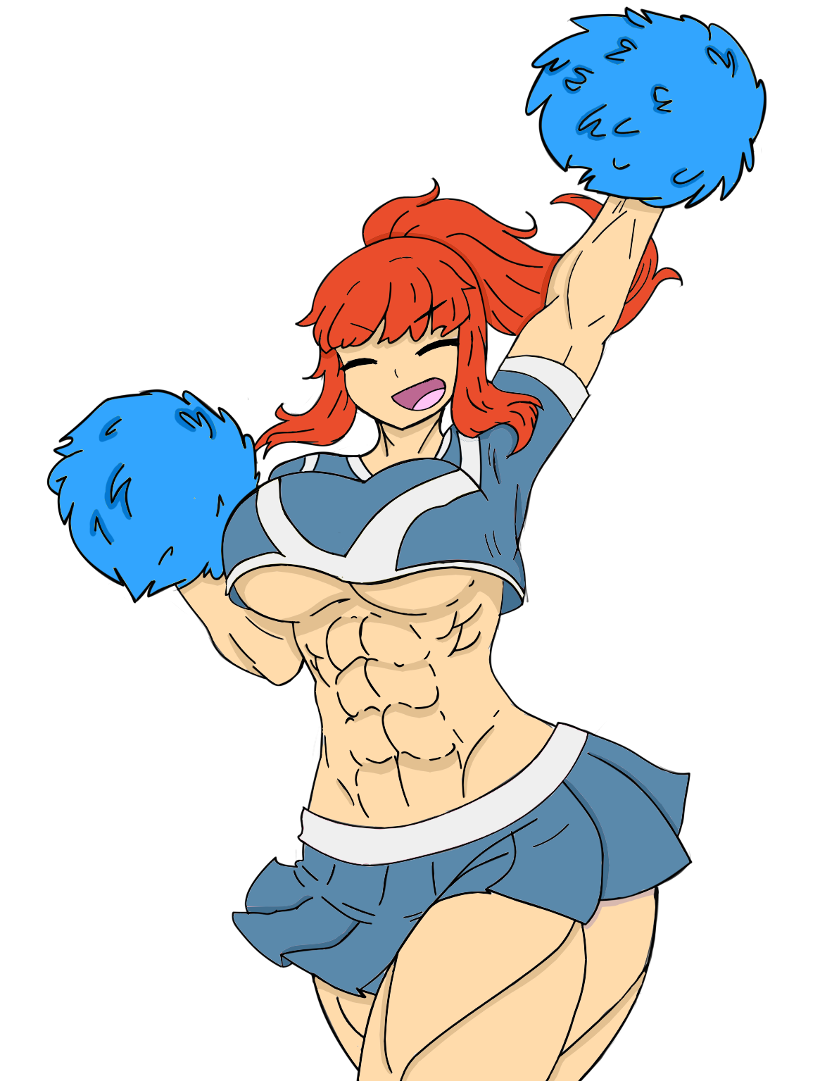 Cheerleader Muscle Girl By Vajter On Deviantart