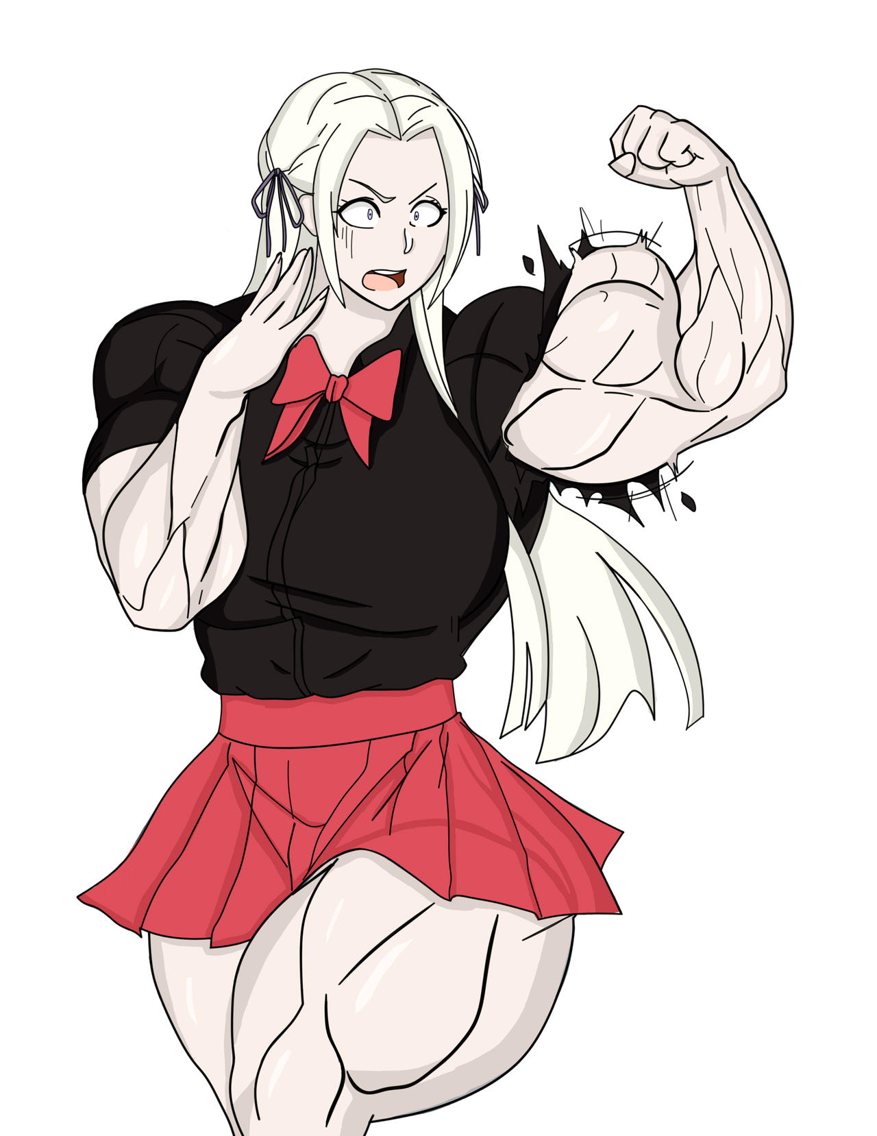 Fancy Muscle Girl Bicep Flex By Vajter On Deviantart