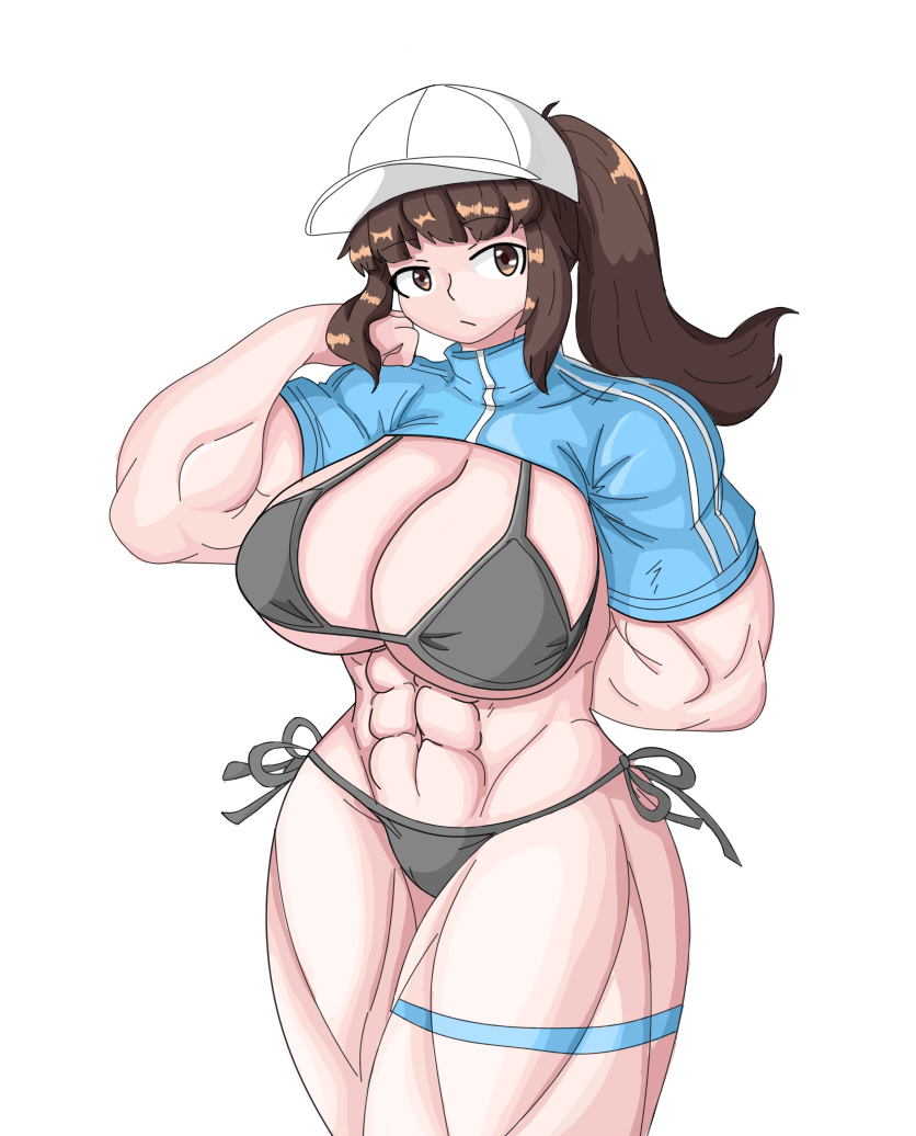 Redrawn Busty Muscle Girl By Vajter On Deviantart
