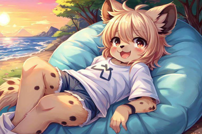 Hyena Girl Chillin At Sunset By Lele721 On Deviantart
