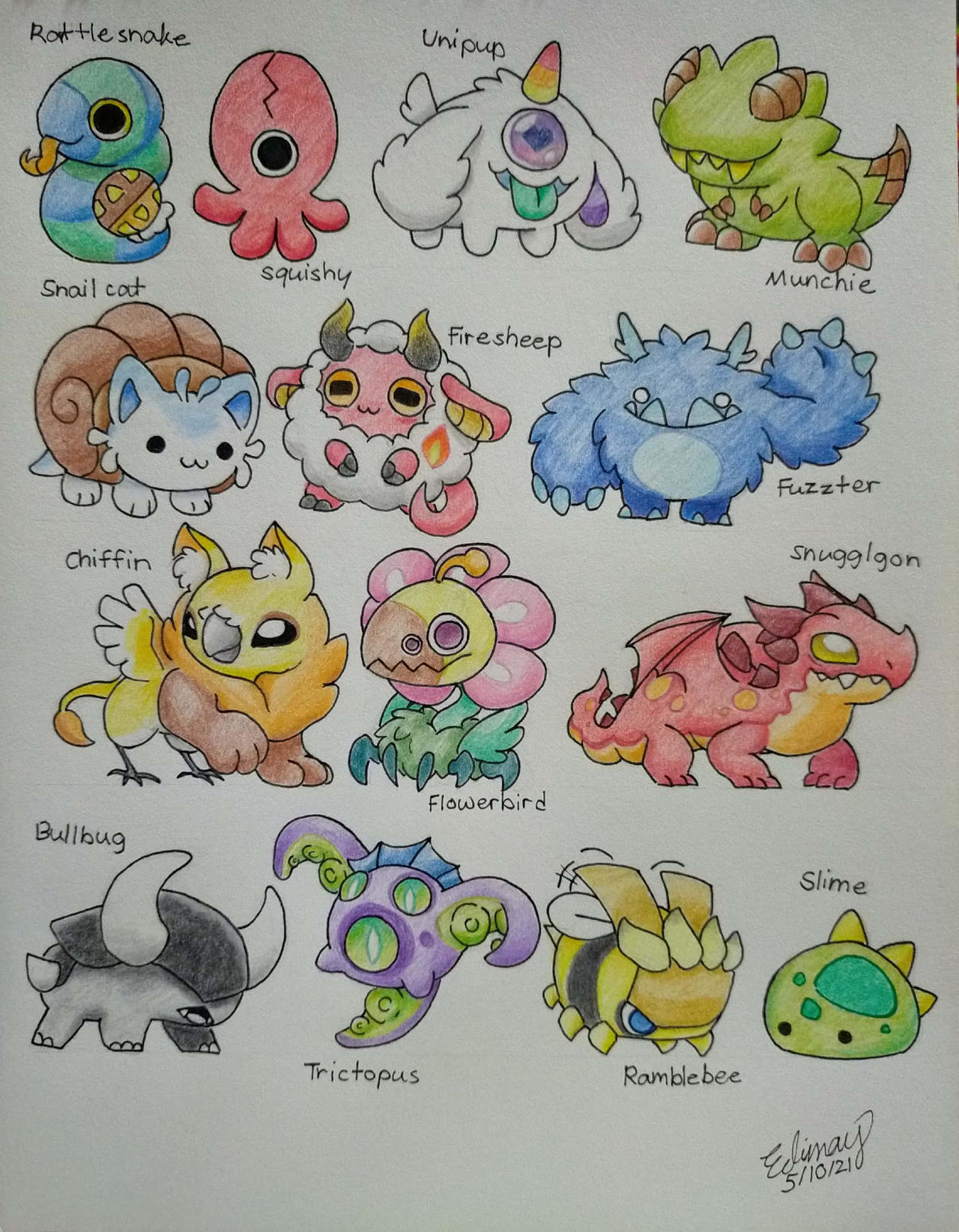 Cute Monsters By Edimay On Deviantart