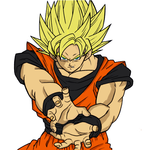 Goku Shaded by artisticGENIUS on DeviantArt
