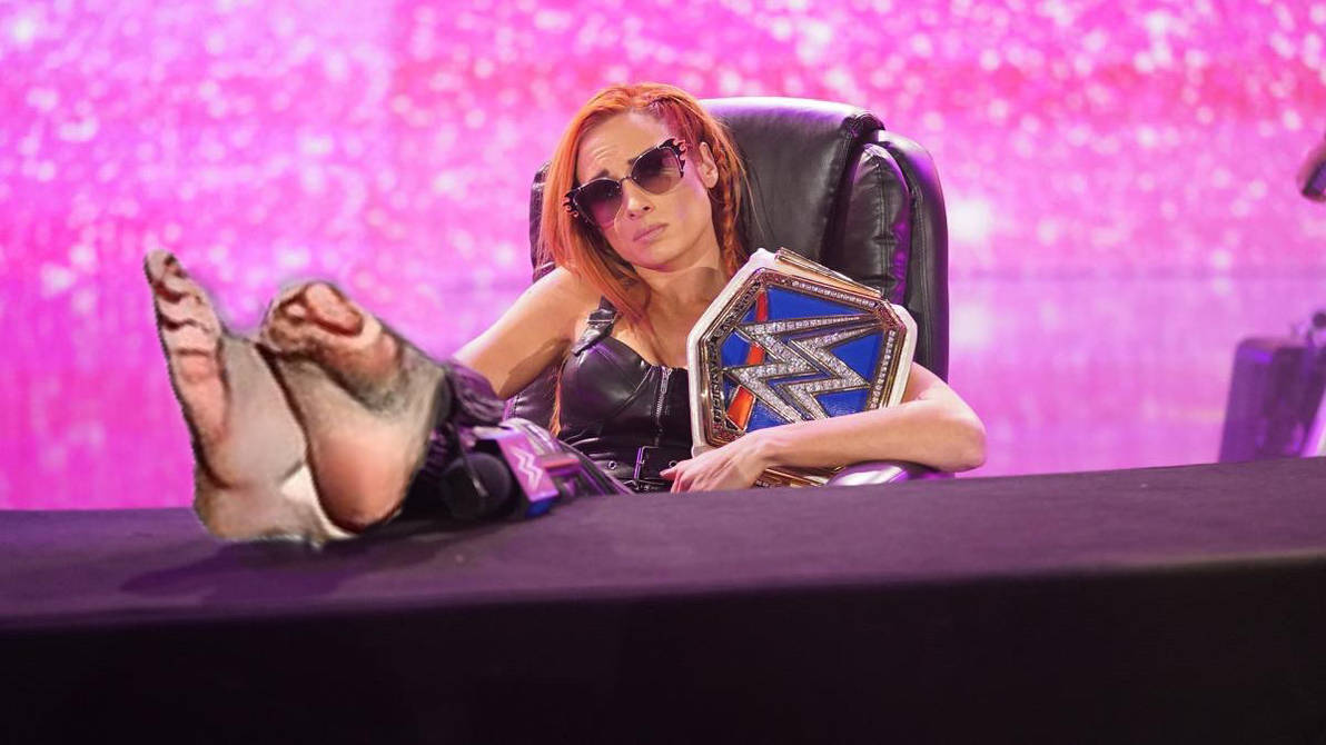 Becky Lynch Feet On Table By Wrathawk1 On Deviantart