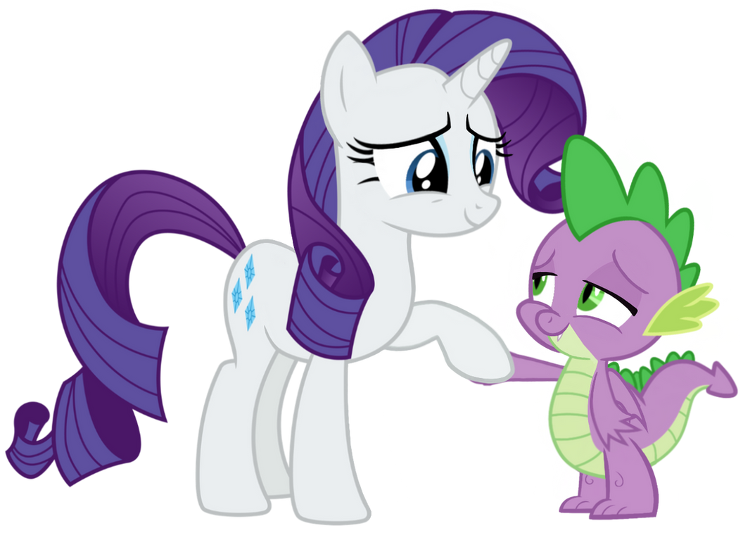 Spike And Rarity Vector 3 By Georgegarza01 On Deviantart