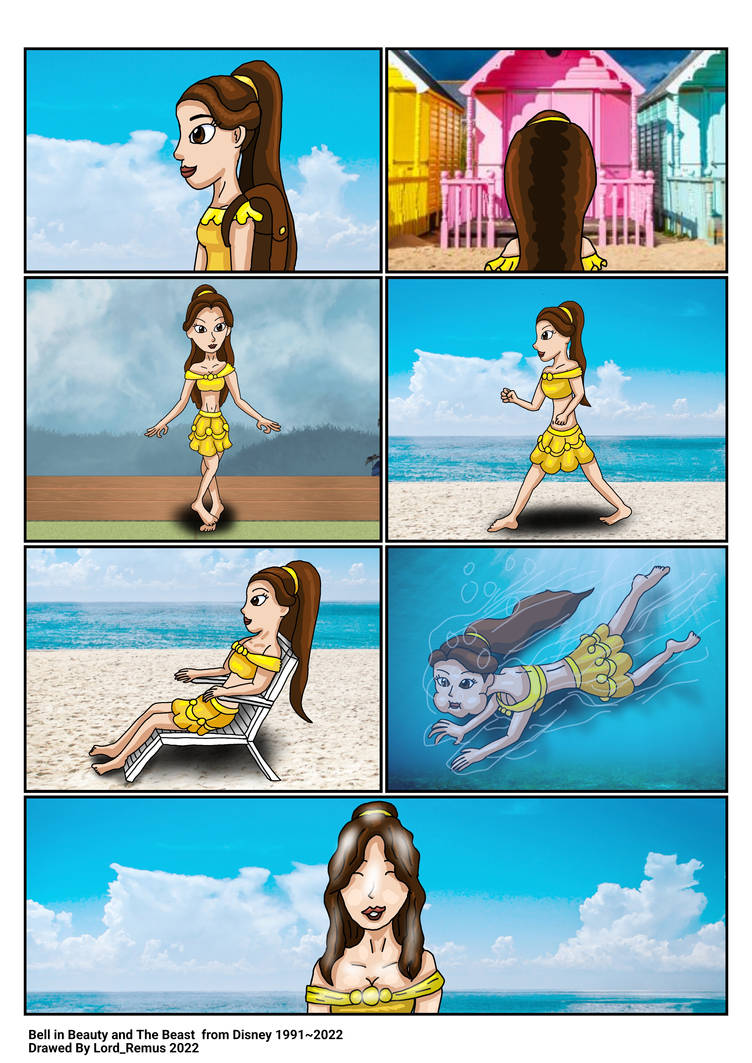 Belle In A Beach By Galbin32 On Deviantart
