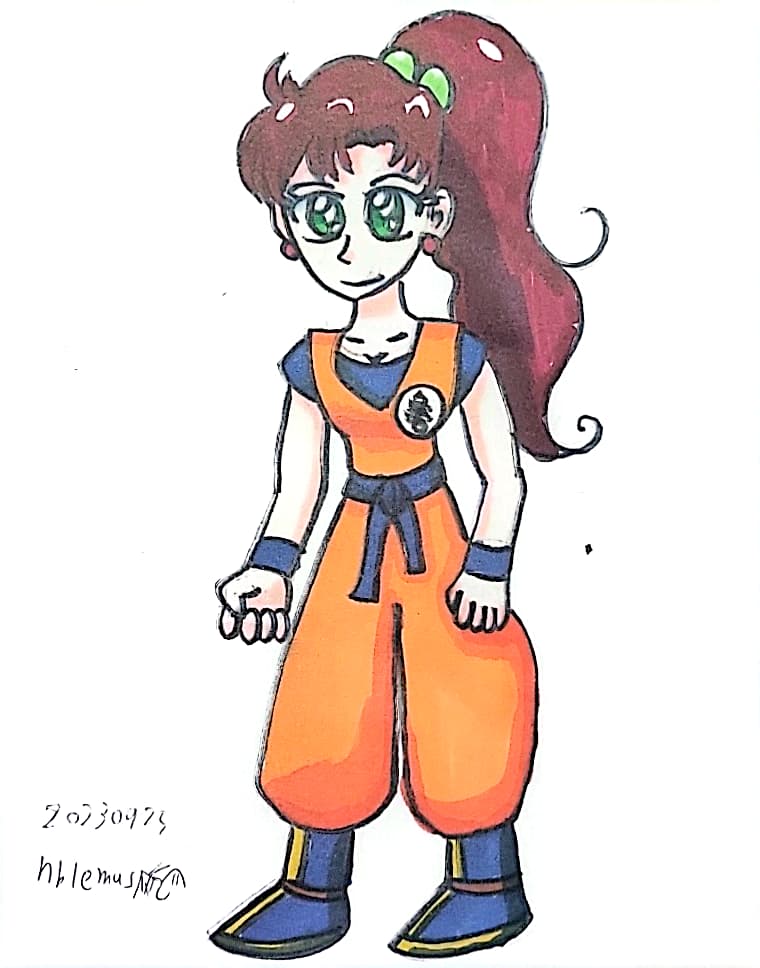 Makoto Kino Wear Goku Outfit By Galbin32 On Deviantart