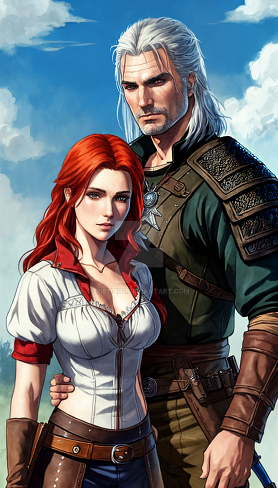 Geralt And Triss From The Witcher By Vietti03 On Deviantart