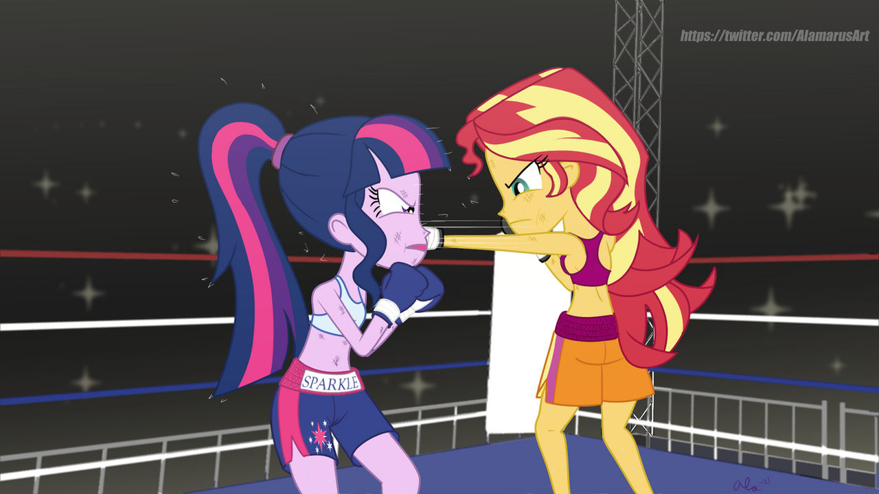 Twilight Sparkle Vs Sunset Shimmer Eg By Conikiblasu